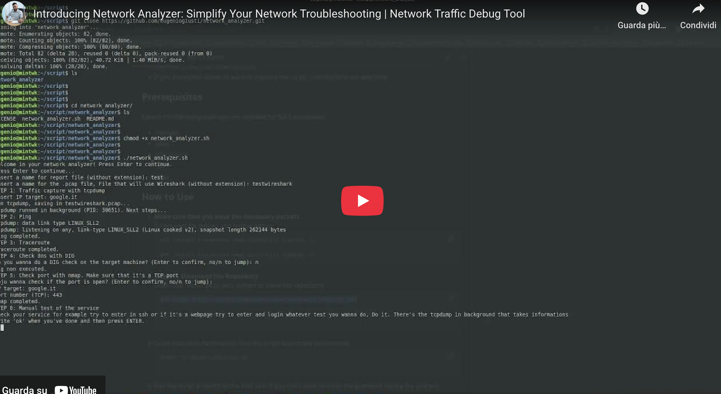 Network Analyzer Script – Bash Tool for Packet Capture & Diagnostics